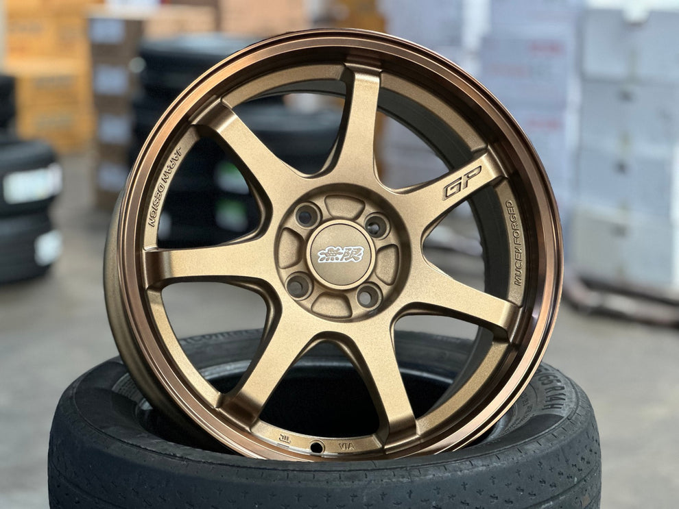 New 16X7 ET38 Mugen Design GP Rim (4 wheel) Matt Bronze 4X100 – King of ...