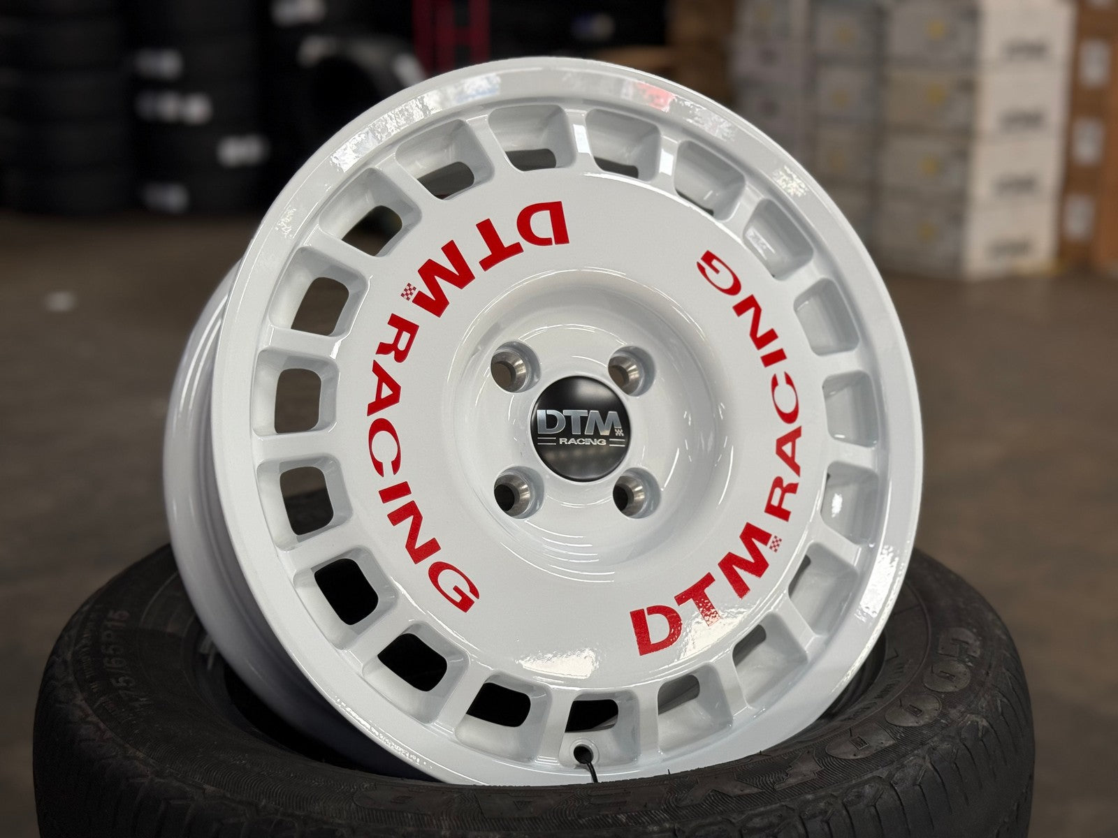 New 15X7 ET38 Lenso DTM Rim (4 wheel) Gloss White 4X100 – King of Rims