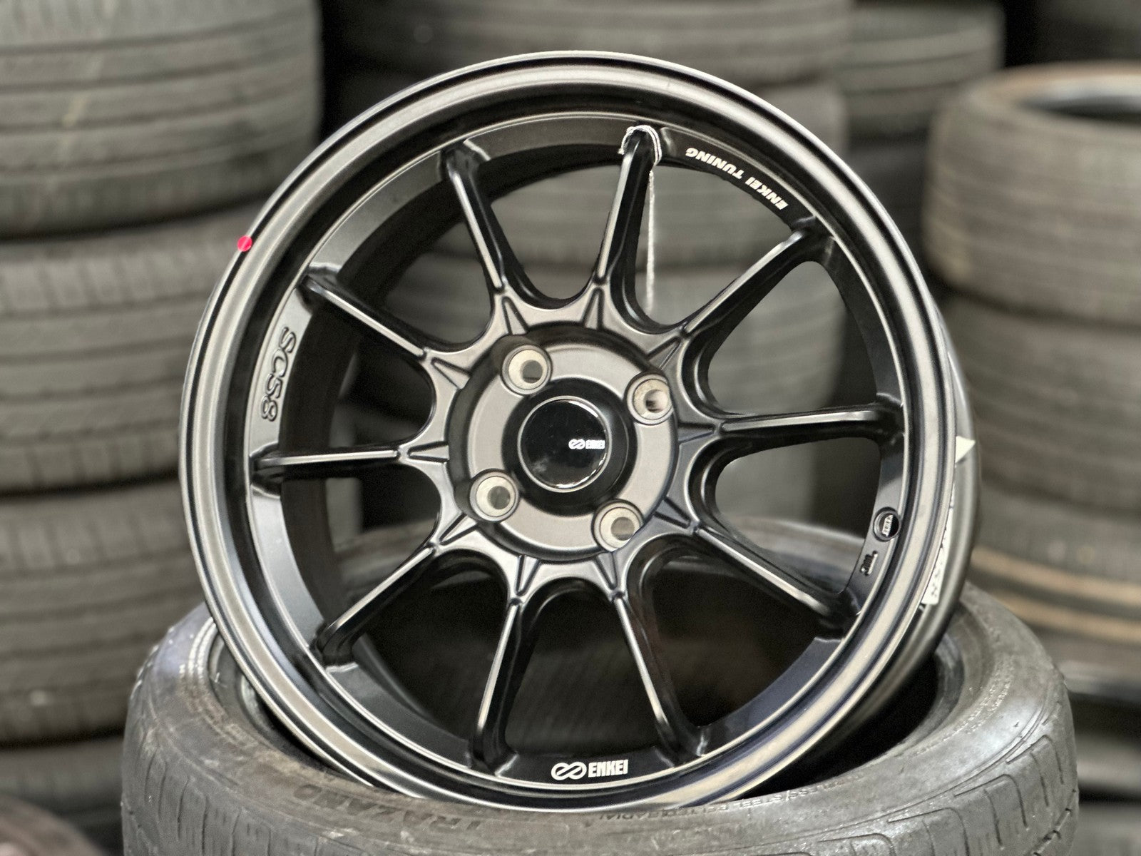 New 15X7 ET35 Enkei SC58 Rim (4 wheel) Matt Black 4X100 – King of Rims
